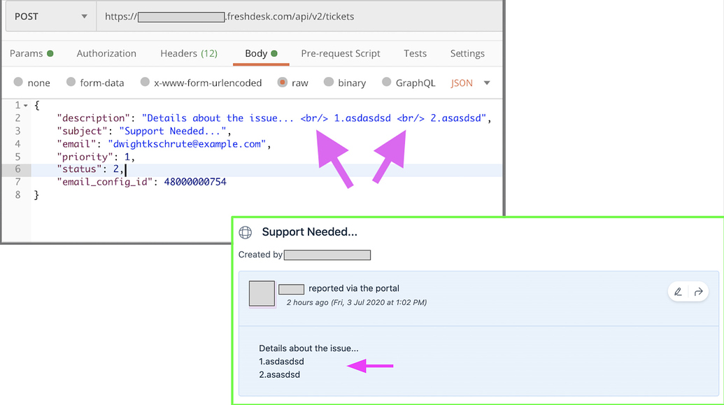 How To Display Text In New Line In Description Field Product