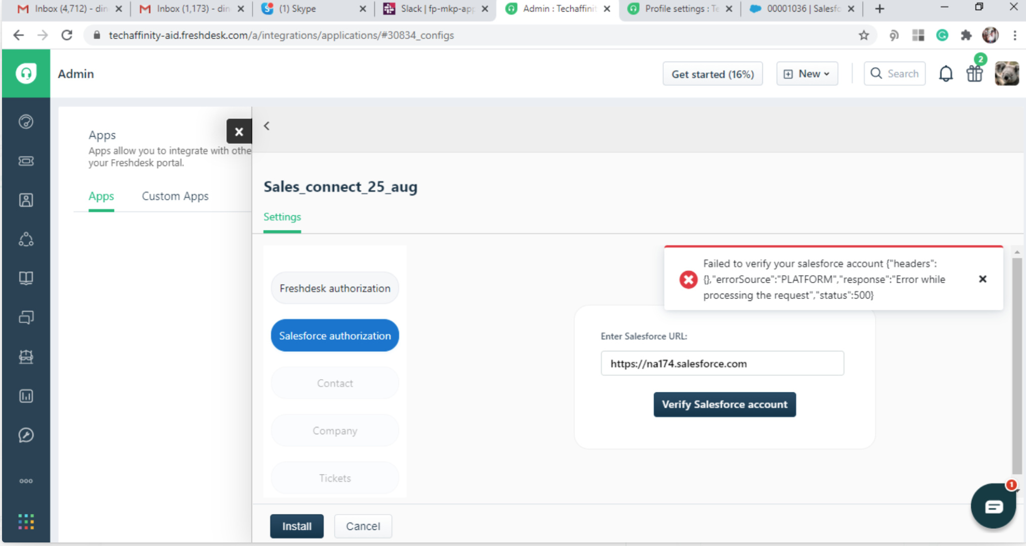 Unable To Get Refresh Token Oauth Issue App Platform Freshworks Developer Community